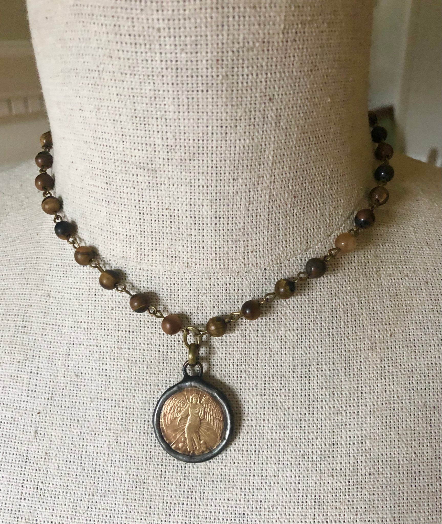 Old World Angel Coin Necklace – Funky Trunk Vintage Designs